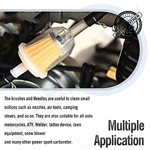 Lawn Mower Fuel Line 6-Foot 1/4 Inch ID Fuel Line Set + 2 Pcs 5/16 Inch Fuel Filters + 10 Pcs 2/5" ID Hose Clamps +2 Pcs 1/4 698183 Fuel Shut -by HuthBrother, for Kawasaki Kohler Mowers Engines