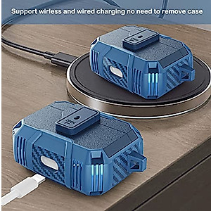 PARTYACO Case for Airpods Pro Case Cover with Lock Lid, Protective Cover Compatible with Airpod Pro Case for Men Women, Shockproof Rugged Shell for Air Pods Pro Charging Case (Pink)