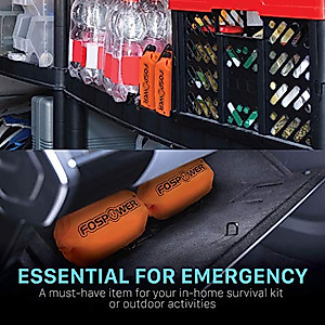 FosPower Emergency Sleeping Bag, Tough and Durable Mylar Thermal Sack with Survival whistle for Survival Kits, Camping Accessories, Outdoors, Hiking