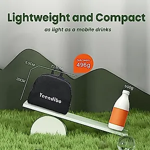 Yeendibo 33L Waterproof Hiking Backpack with Portable-Rest Station for Camping/Travel/Outdoors, Versatile & Lightweight Foldable Daypack for Men/Women (Black, Waterproof)