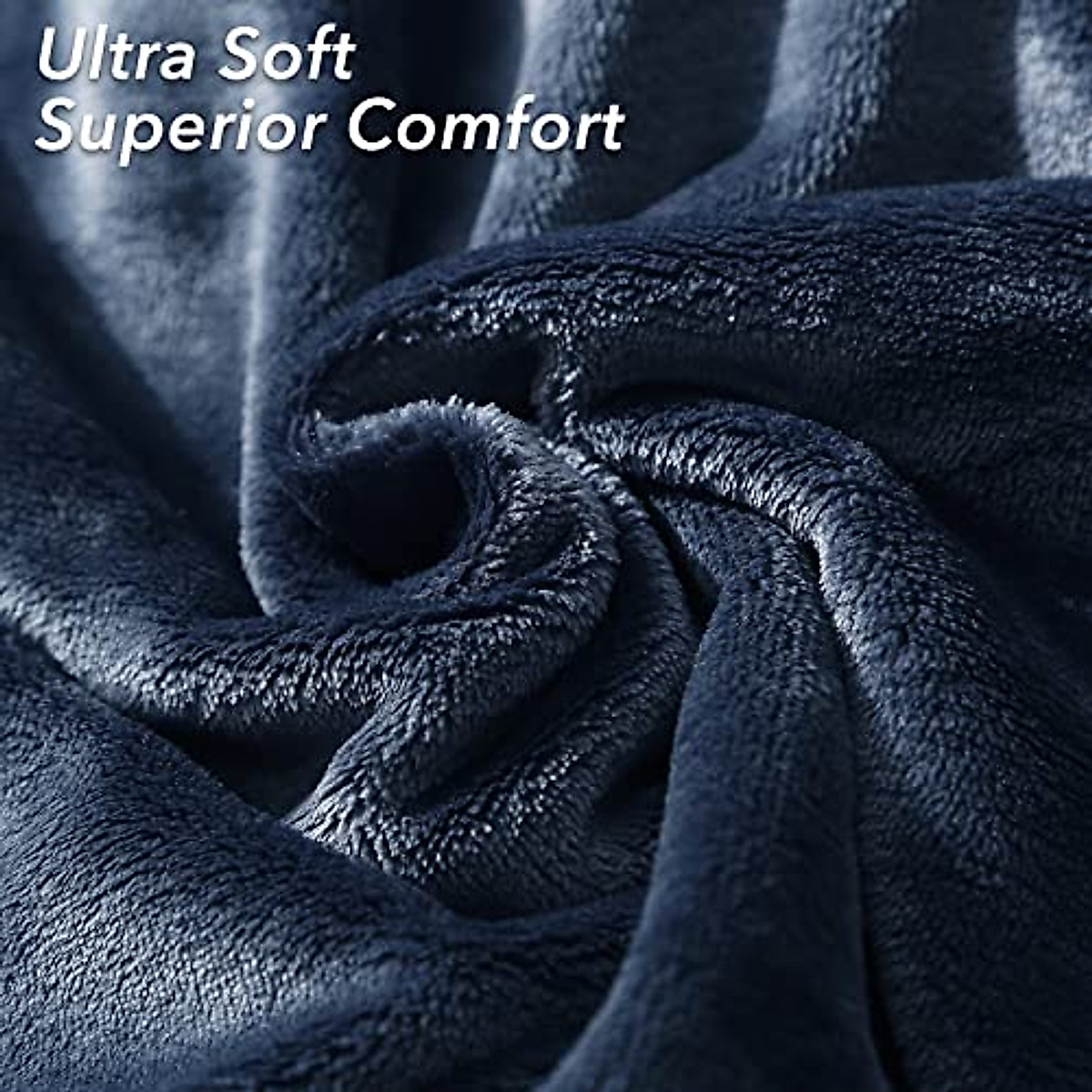 LBRO2M Flannel Fleece Bed Blanket, King Size Super Soft Warm Fuzzy Microfiber Velvet Plush Throw Lightweight Cozy Couch Blankets, All Season Use