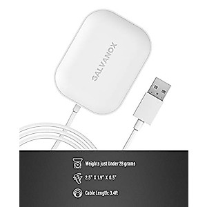 Galvanox AirPods Pro Charger - Wireless Charging Station for Apple AirPod Pro (White)