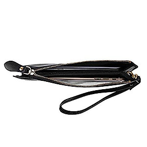 PU Leather Spacious Crossbody Bag Cell Phone Purse Shoulder Handbag Multi-Functional Wallet Case Adjustable Strap Wristlet Bag For Travel, Dating,Fan Shopping, Work (black)