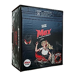 Jealous Devil Max XL All Natural Hardwood Charcoal Pillow Briquets, 20lb Box