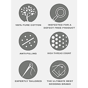 California King Size Sheet Set - 4 Piece Set - 100% Egyptian Cotton, 400 Thread Count Long-Staple, Best-Bedding Sheets, Fitted Sheet fits Upto 15” deep Pocket Mattress - Easy Fit - White Stripe