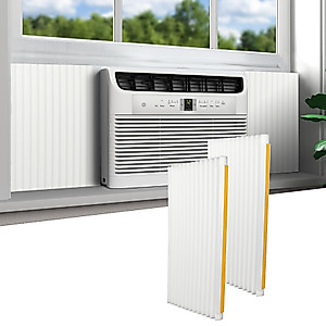 LBG Products Window AC Foam Insulation Panel Kit,Pack of 2 Insulated Air Conditioner Side Panels,18in High x 9in Wide x 7/8in Thick