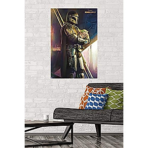 Trends International Star Wars: The Mandalorian - Held Wall Poster, 22.375" x 34", Unframed Version
