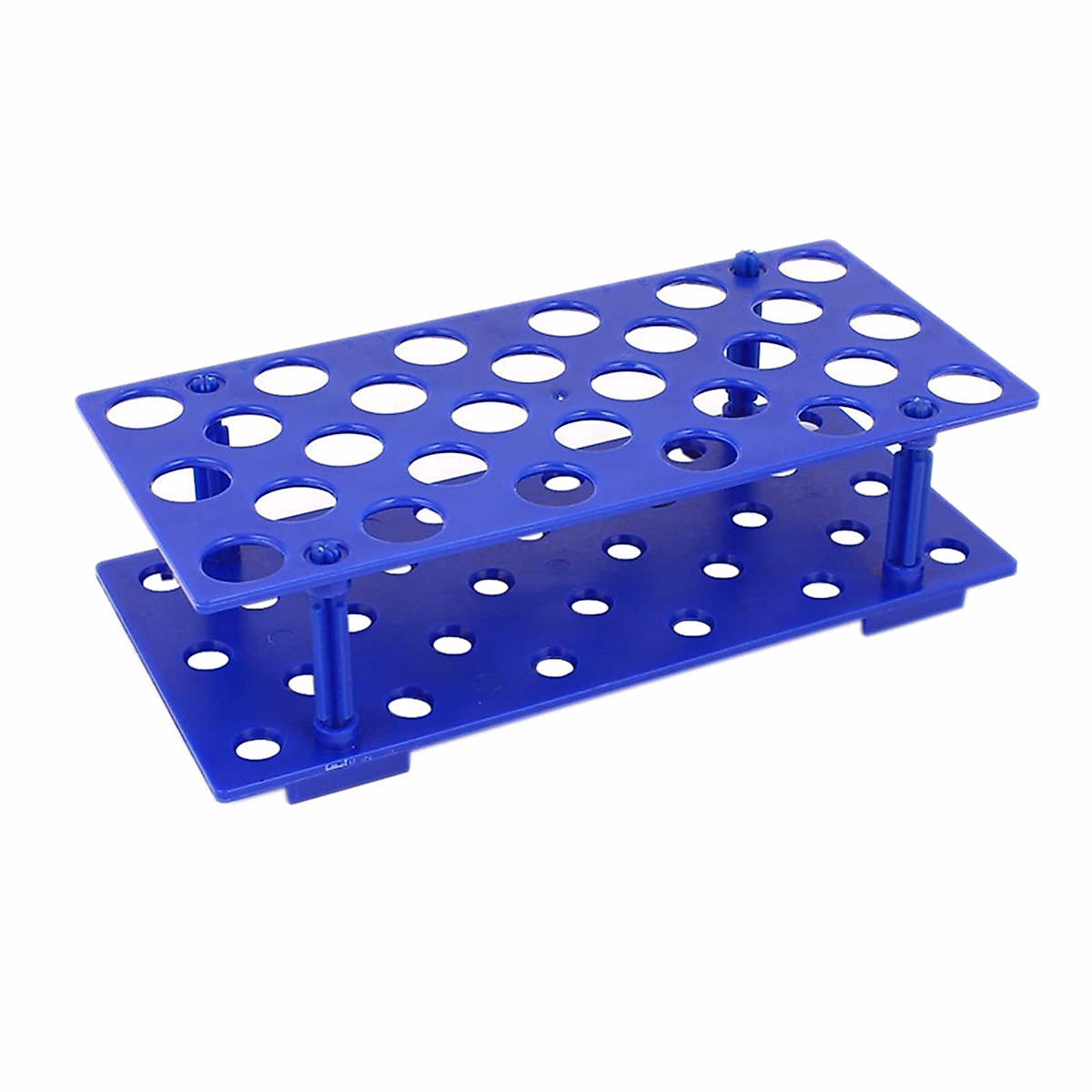 2 Pack 28 Well Centrifuge Tube Rack for 10ml/15ml Scientific Laboratory Plastic Tube Rack Holder Detachable Lab Test Tube Rack Orange/Blue