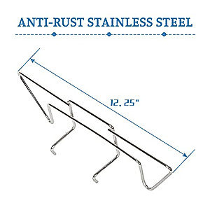 OLIGAI Stainless Steel Charcoal Rails for Weber Charcoal Grill,Indirect BBQ Grilling Accessories for 18/22/26 Inch Weber,Replacement for 7402 Charcoal Rails(Set of 2)