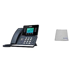 Yealink SIP-T54W IP Touch Screen SIP Phone - Global Teck Bundle with Power Supply and Global Teck Microfiber Cloth (Yealink T54W SIP Phone - Basic Bundle)