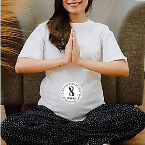 Hycodest Pregnancy Milestone Stickers Photo Record Baby Bump Dynamic Weekly Pregnancy Growth Sticker, Set of 15 Stickers