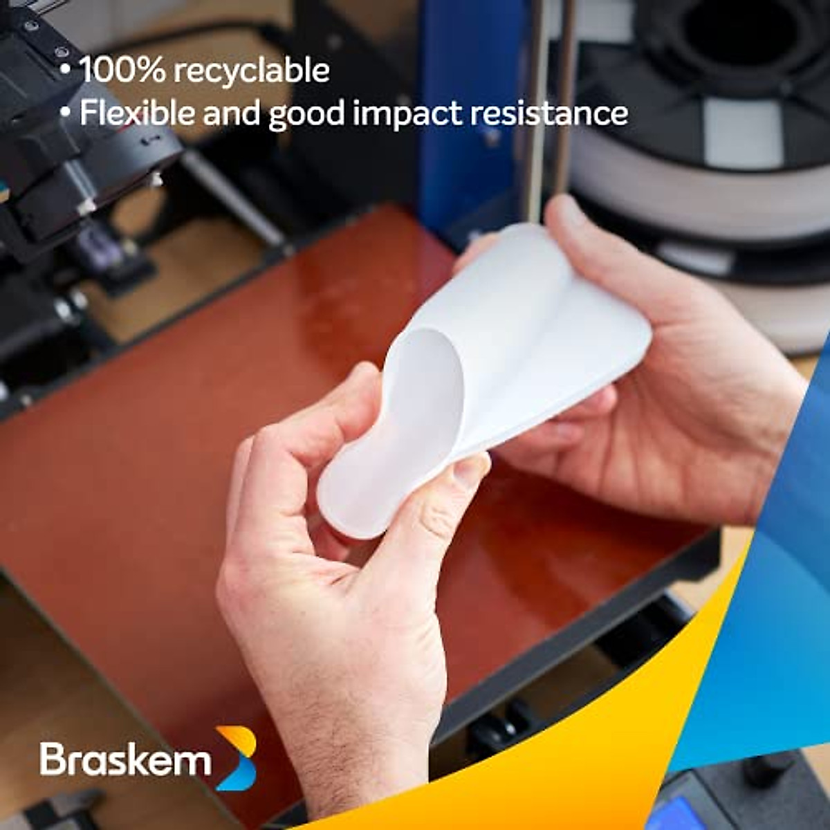 Braskem Polyethylene 3D Filament - FL300PE / 1.75mm / Natural White / 700g