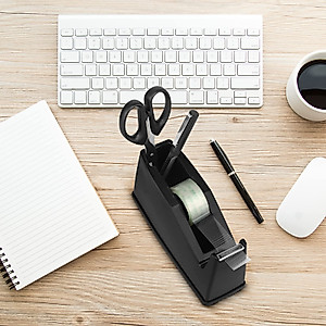 Heat Tape Dispenser, Masking Tape Dispenser, Holder Fits 1" and 3" Core, 6.8 x 2.2 x 3.4 Inch, Desktop Tape Dispenser, Heat Tape for Sublimation(Black)