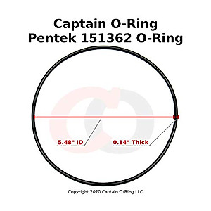 Captain O-Ring - Replacement for Pentek 151362 Oring Compatible with Big Clear Water Filter Housing Buna-N O-Rings (3 Pack)