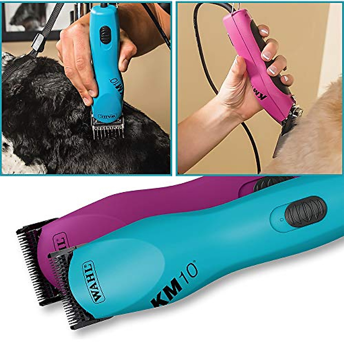 WAHL Professional Animal KM10 2-Speed Brushless Motor Pet, Dog, and Horse Clipper Kit - Turquoise