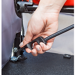 Schwinn Daytripper Cargo Trailer for Bike, 100 lbs. Max Weight Capacity, Collapsible Frame With Quick-Release Wheels, Air-Filled Tires, Red/Grey