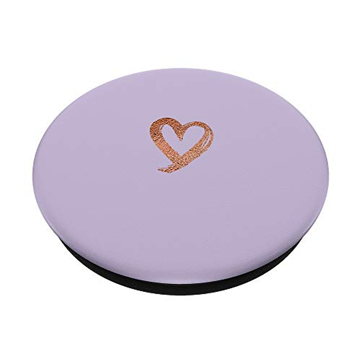 Rose Minimalist Heart Light Pastel Purple PopSockets Swappable PopGrip