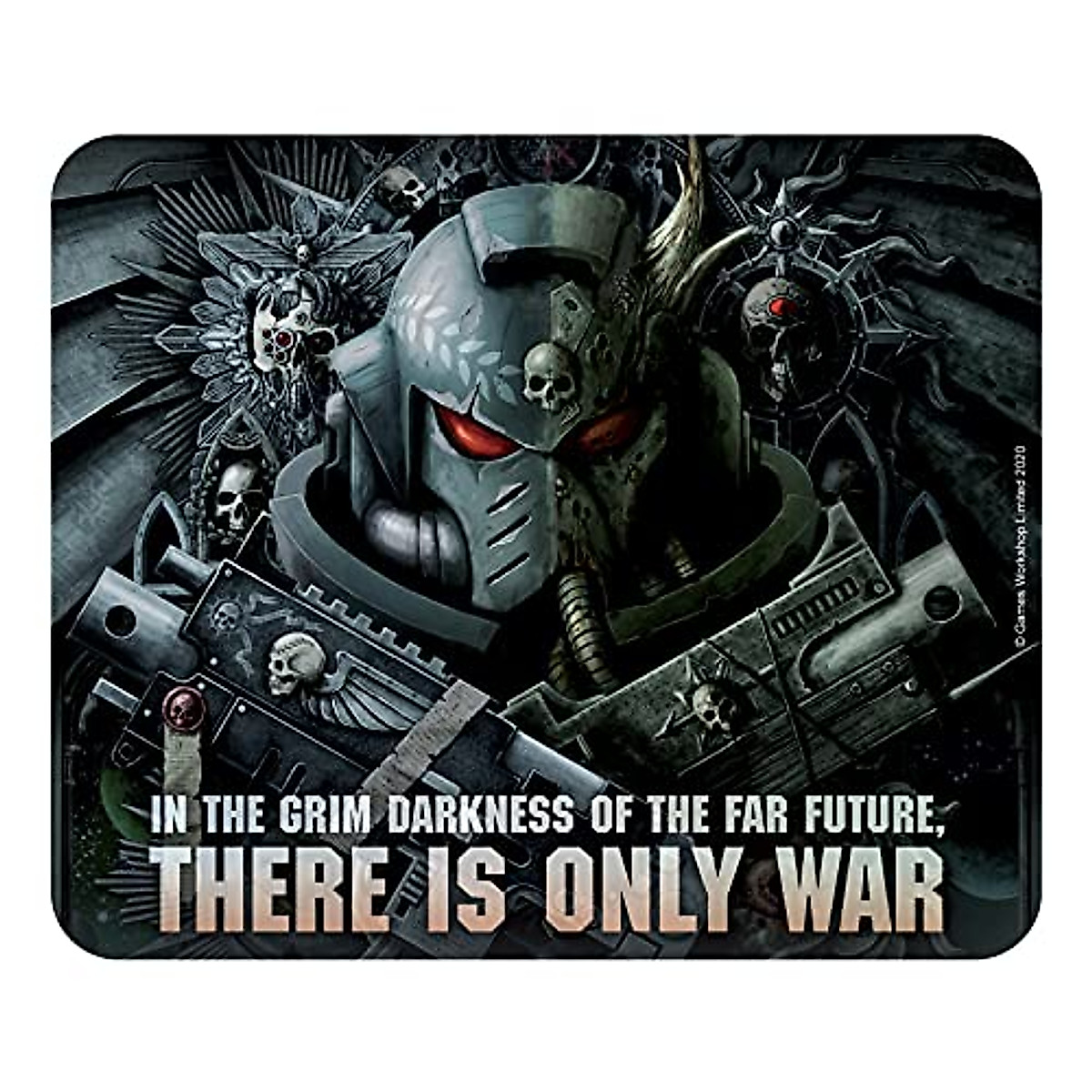 ABYSTYLE Warhammer 40K Dark Imperius Primaris Mousepad 9.25" x 7.7" Non Slip Rubber Mouse Pads Office Desktop Computer Accessories Square Mouse Mat Tabletop Boardgame Videogame Gift