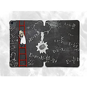 Cute Physics Science Formula case Compatible with iPad Mini Air Pro 7.9 8.3 9.7 10.2 10.9 11 12.9 inch Pattern Cover New 2022 2021 Trifold Stand 3 4 5 6 7 8 9 Generation 379 (10.2" 7/8/9 gen)