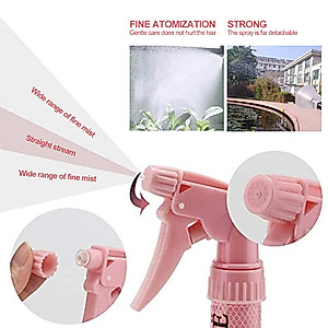 YOUNGFLY Mist Spray Bottle, 9.8oz Pink Rose Champagne Design Salon Water Mister, 280ml Empty Trigger Fine Mist for Barber Hairdresser Home Cleaning Hair