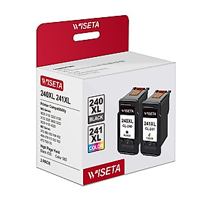 PG-240 XL/CL-241 XL Ink Cartridges Replacement for Canon 240xl 241xl PG-240XL CL-241XL for Canon PIXMA TS5120, MG3620, MG2120, MG3120, MG4120, MG2220, MG3220, MG4220, MG3520, MX472 (1 Black, 1 Color)