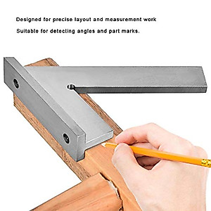 Angle Ruler 60 Degree High Accuracy Ruler Angle Ruler Seat for Centering Stones for Measuring(120x80mm)