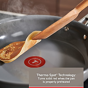 T-fal Ceramic Excellence Reserve Ceramic Nonstick Jumbo Cooker 5.5 Quart Induction Oven Broiler Safe 500F, Lid Safe 350F Cookware, Pots and Pans Grey