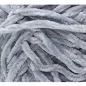 Bernat Baby Velvet Yarn - 3.5 Oz, Pale Gray - 3 Pack Bundle with Bella's Crafts Stitch Markers