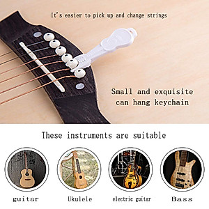 Guitar Fretboard Stickers, Kimlong Color Coded Note Decals Fingerboard Frets Map Sticker for Beginner Learner Practice Fit 6 Strings Acoustic Electric Guitars with 5 Guitar Picks & 1 Bridge Pin Puller