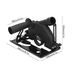 Angle Grinder Stand, Adjustable Cutting Bracket Grinder Holder Cutter Support Protective Cover 0-45° Angle Grinder Accessories Cover for 100 to 125mm Angle Mill (Set 1)
