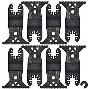 ACTOMASTER HCS 2-1/2" Wood/Drywall Oscillating Saw Blades for Oscillating Tool Multitool, Pack of 8
