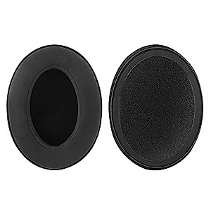 Geekria Comfort Velour Replacement Ear Pads for Sennheiser HD380, HD380 Pro, PXC350, PC350, PC350 SE, PXE350, HME95, HMEC250 Headphones Ear Cushions, Headset Earpads, Ear Cups Repair Parts (Black)