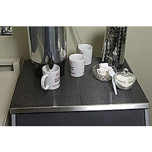 Duck 281876 Select Grip Easy Non-Adhesive Shelf Liner 20-Inch x 24-Foot, Black, 2 Rolls