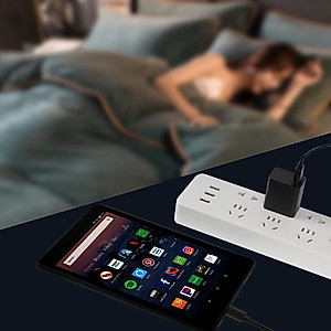 6.5ft USB Fast Charge Compatible with New Fire HD 8 10 Tablet,Fire HD8,Fire Hd10 Plus and Kids Edition, Kids Pro-2020,2021,Black…