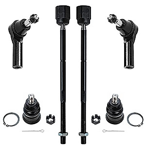 Detroit Axle - Front 12pc Suspension Kit for 98-07 Ford Taurus 98-05 Mercury Sable 2 Lower Control Arms 2 Ball Joints 2 Sway Bars 4 Tie Rods 2 Boots 1998 1999 2000 2001 2002 2003 2004 2005 Replacement