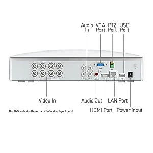 8 Channel 4K Ultra HD DVR Security Recorder (Cameras Sold Separately) - SRDVR-85680W