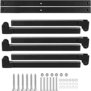 Ultrawall Wall Mount Wood Organizer Racks, Lumber Storage Metal Racks with 3-Level - Indoor & Outdoor Use, 2 Pack