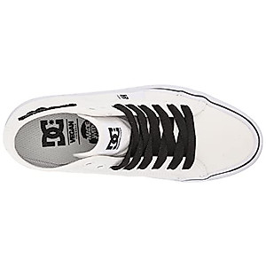 DC Women's Manual Hi Platform Skate Shoe, White/Black/Flower, 5