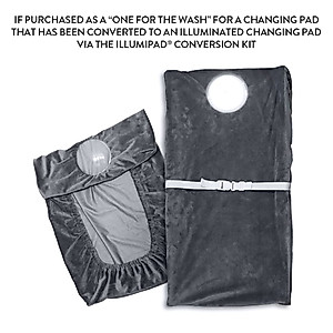 Prince Lionheart IllumiPAD Changing Pad Cover, Grey