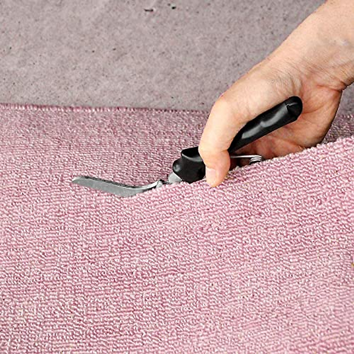 CANARY Carpet Cutter Tool 8" Heavy Duty Carpet Scissors, Razor Japanese Stainless Steel Blade, Spring Loaded Hand Shears for Carpet, Rug, Artificial Grass, Metal Mesh, Made in JAPAN