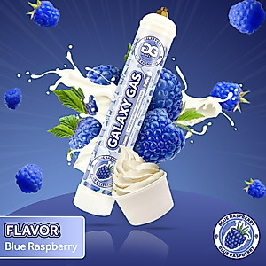 Galaxy Gas Blue Raspberry Flavor,Whipped Cream Dispenser Cartridge Tank, Nitrous Oxide 1.2L 740 Gram, Whipped Cream Tank, N2O Tank, 1 Cylinder