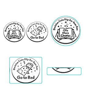 Funny Decision Destiny Flip Coin for Readers Chirsatams Stocking Stuffers for Booklovers Friend Girl Boy Decision Maker Coin for Reading Lover Valentines Birthday Gift for Women Men Writers Teachers