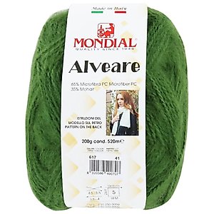Alveare by Mondial Acrylic in 200g and 520m Balls Green (617)