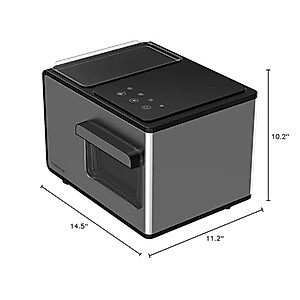 Freezimer Dreamice X3 | Nugget Ice Maker Machine Countertop Sonic Ice Kid Friendly | Pebble Ice Maker Chewable Soft Ice | Self Cleaning | 40lbs/24h