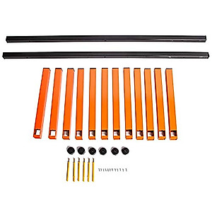 Six-Level 600 lb Capacity Lumber Storage Rack Wall-Mounted both Indoor and Outdoor Use Wood Organizer Rack