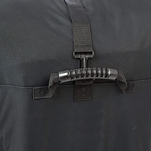 Jeep Child Car Seat Travel Bag with Wheels and Backpack Straps, Convenient Car Seat Cover for Airport Travel, Infant Carrier and Baby Carrier Travel Bag, Infant and Baby Gate Check Bag, Black