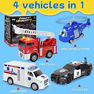 Ynanimery Take Apart Toys for 4 5 6 Year Old Boys, Construction Vehicle Toys 5 in 1 Robot, Boys Toys Building Truck Set, Birthday for Kids - Yellow