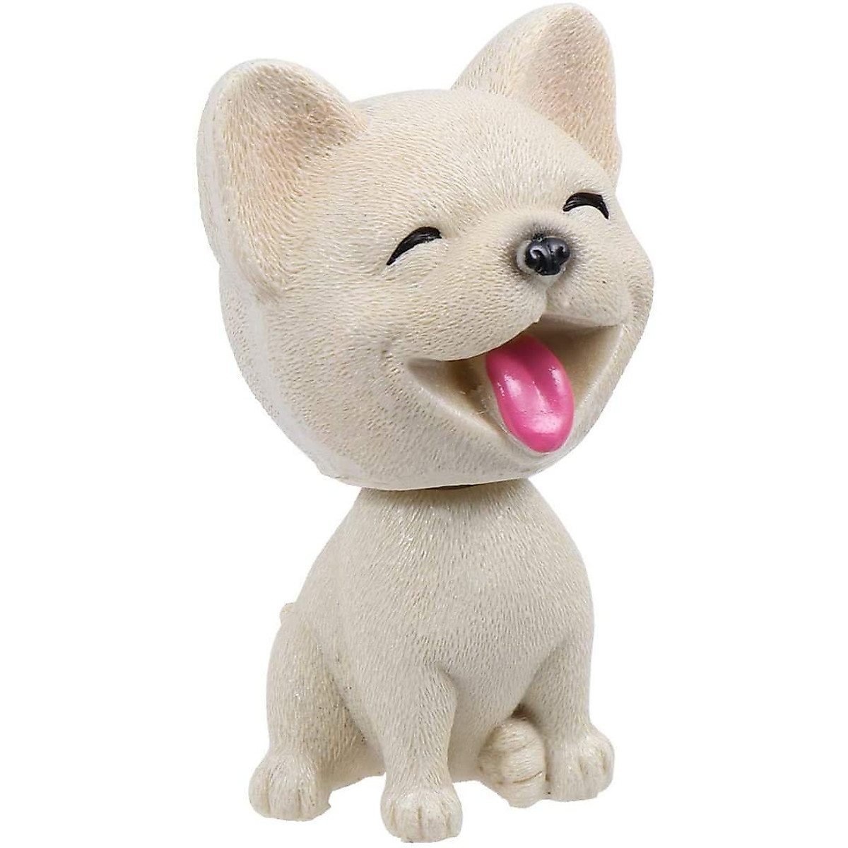 Taotenish French Bulldog Bobblehead Toy, Resin Dog Ornament - Home Office Decoration, 9x5x5.5cm