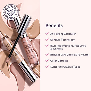 By Terry Terrybly Densiliss Concealer, Anti-Aging Skin Serum, Color Correcting & Long Lasting Formula, Medium Peach, 0.23 fl oz