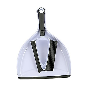 1 Set Pet Cleaning Broom Epilator Small Broom Clean Brush and Multi Functional Cleaning Brush Pet Cage 2-in-1 Dustpan Broom Hair Remover Pet Broom with Dustpan Pp Coffee Outanaya